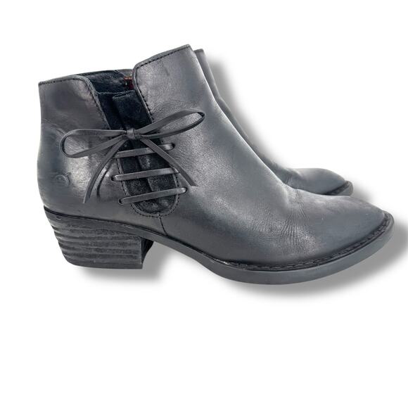 Born | Shoes | Born Boots Bowlen 75 Ankle Bootie Lace Up Western Low ...